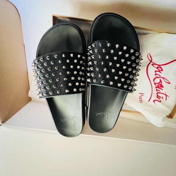 Christian Louboutin | Shoes | Christian Louboutinmens Pool Fun Spiked ...